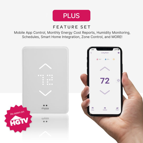 Mysa Smart Thermostat Plus – Intelligent Heating for Electric Baseboard ...